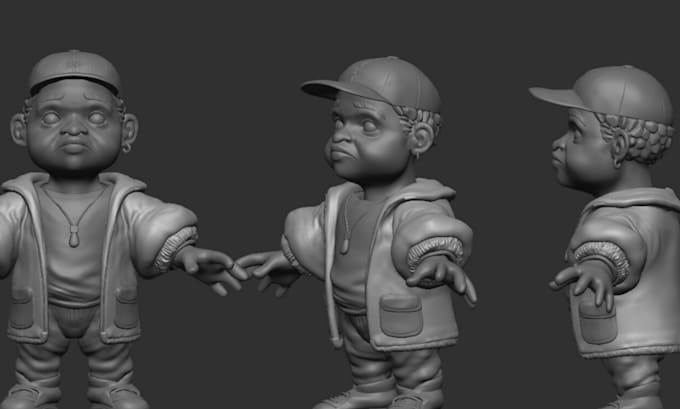 Create adorable 3d characters model cartoons and render characters by ...