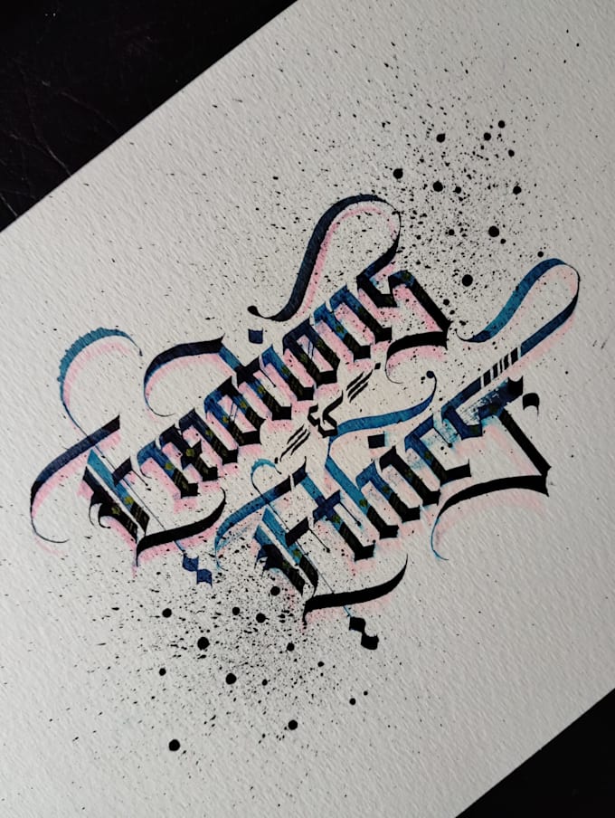 Do calligraphy in modified fonts by Babu123 | Fiverr