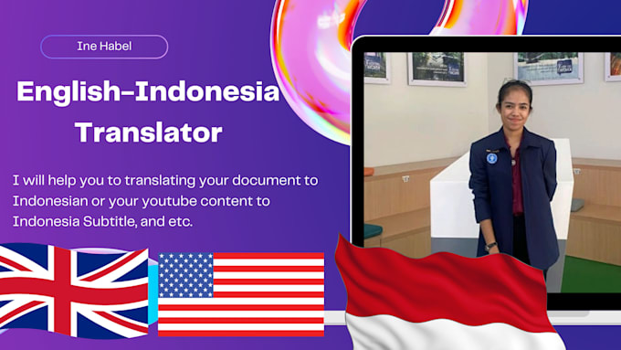 Help you translating english to indonesia or both by Habeline | Fiverr