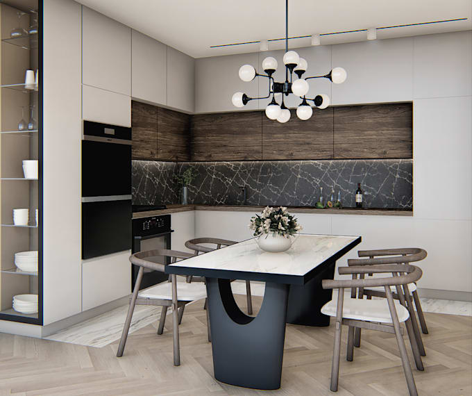 Mastering kitchen interior design stunning 3d renders by Arquigraphics ...