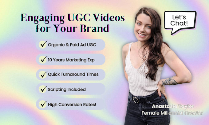 Create an awesome ugc video for your tiktok and reels by Stasiataylor | Fiverr