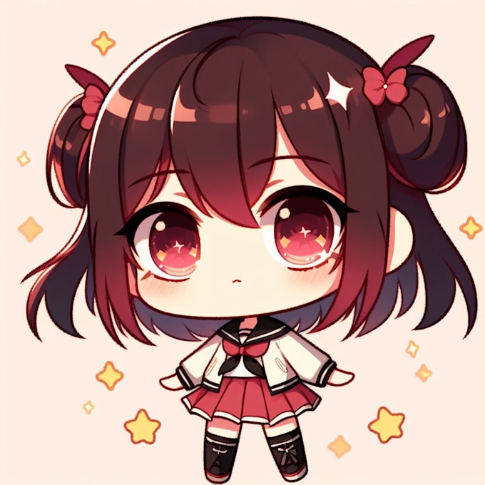 Create cute anime chibi art by Felititea | Fiverr