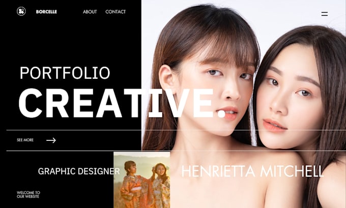 Create a custom portfolio website by Integra_drive | Fiverr