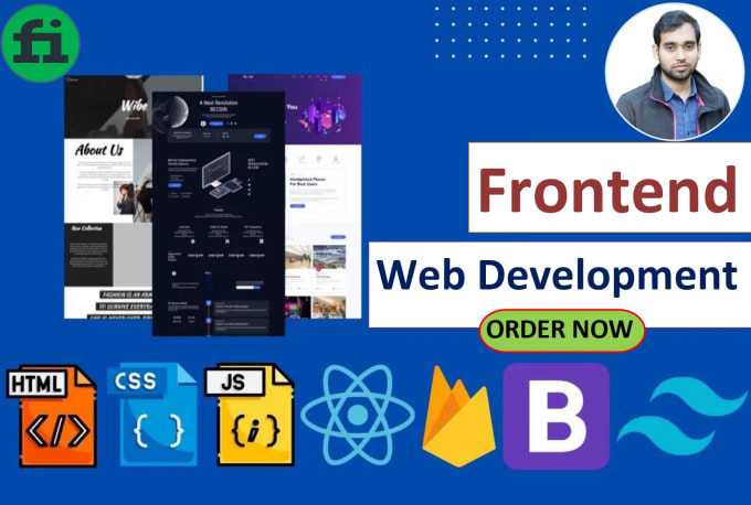 Be Your Frontend Web Developer Using Html Css Javascript Tailwindcss React By Proshantab7