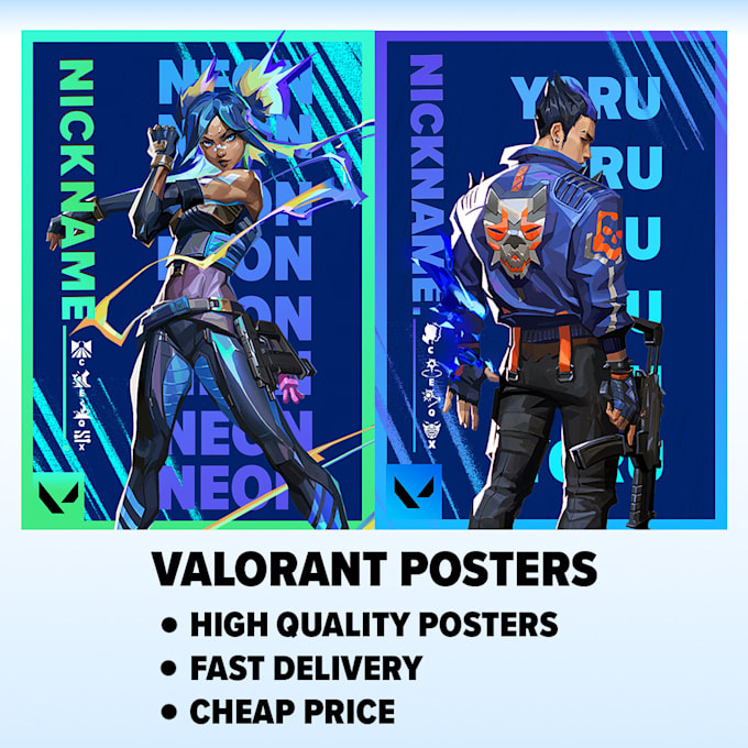 Design valorant posters for you by Hat_rblx | Fiverr