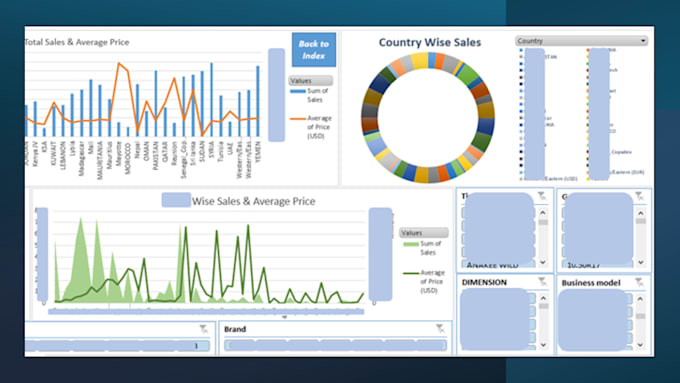 Make an interactive excel dashboard for you by Stradonn | Fiverr