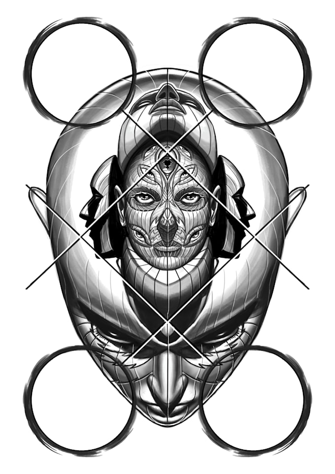 Design your trippy tattoo by Lankman | Fiverr