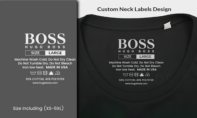 Design custom neck label or neck tag for your brand by Sayedgraphicsbd ...