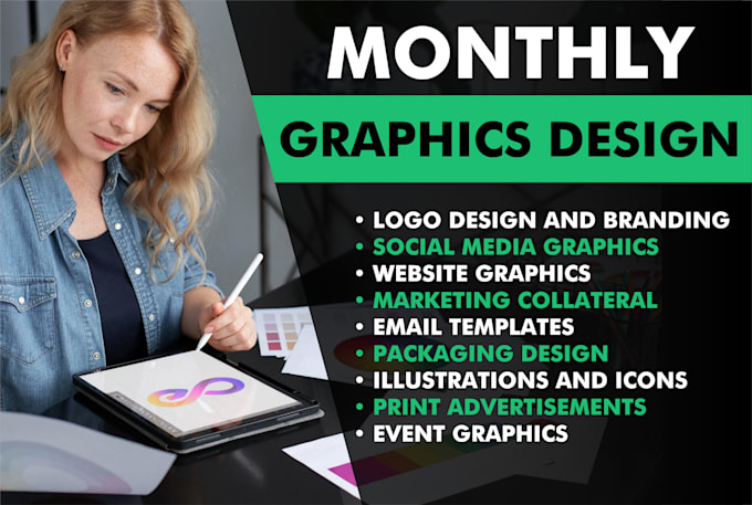 Provide monthly graphics design services by Tshirt_design1 | Fiverr