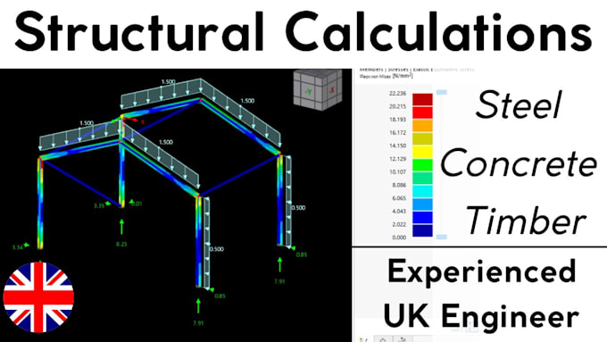 Do structural calculations for steel concrete and timber by Jmelia29 ...