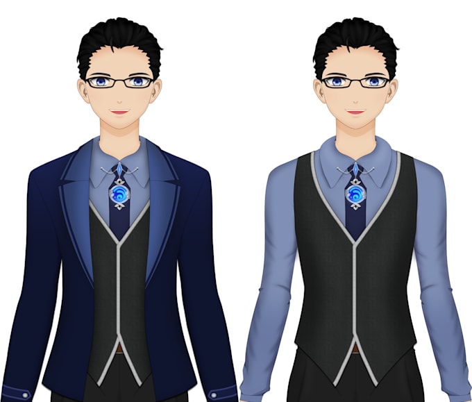 Draw png model, live 2d model, and stream assets by Maiheir | Fiverr