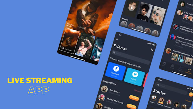Build live streaming app, streaming website, streaming app, video ...