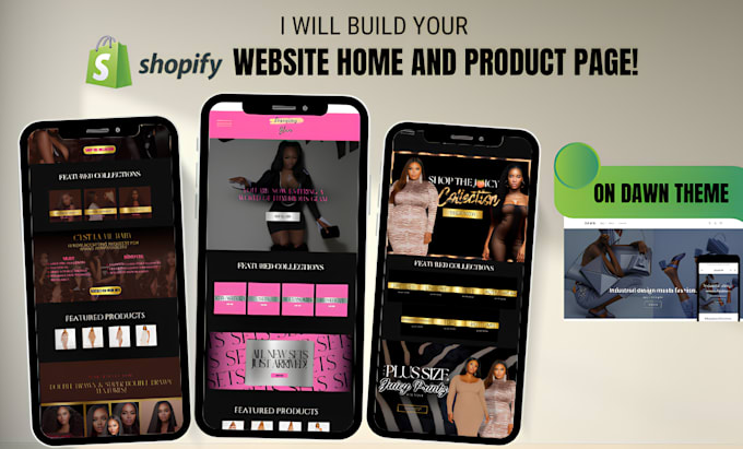Craft a fully customizable shopify dawn theme homepage and product page by Skillz_guru | Fiverr