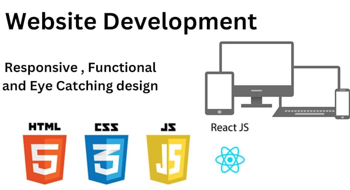 Make Website Using Html Css Javascript And React Js By Rameez49 Fiverr