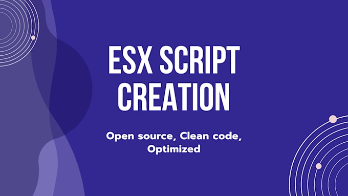 Create a custom esx script for your server by Triptunes | Fiverr