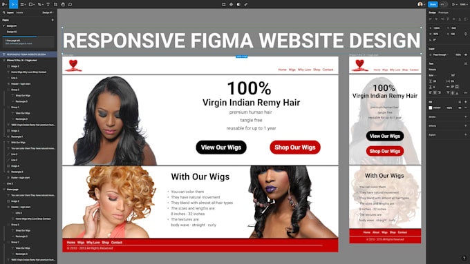 Do a responsive figma website design by Amarbrisco | Fiverr