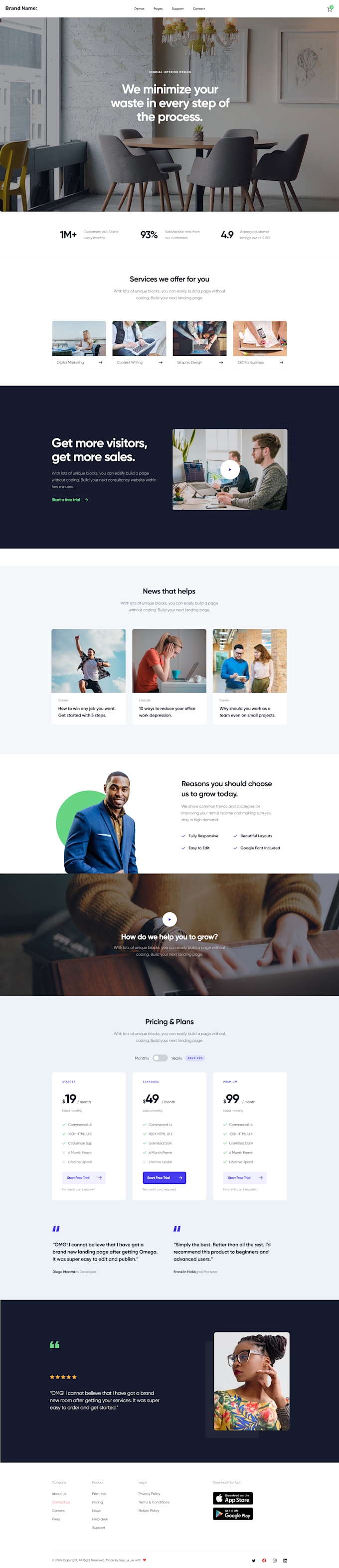 Modern website ui ux design by U_32d2f0e1081e | Fiverr