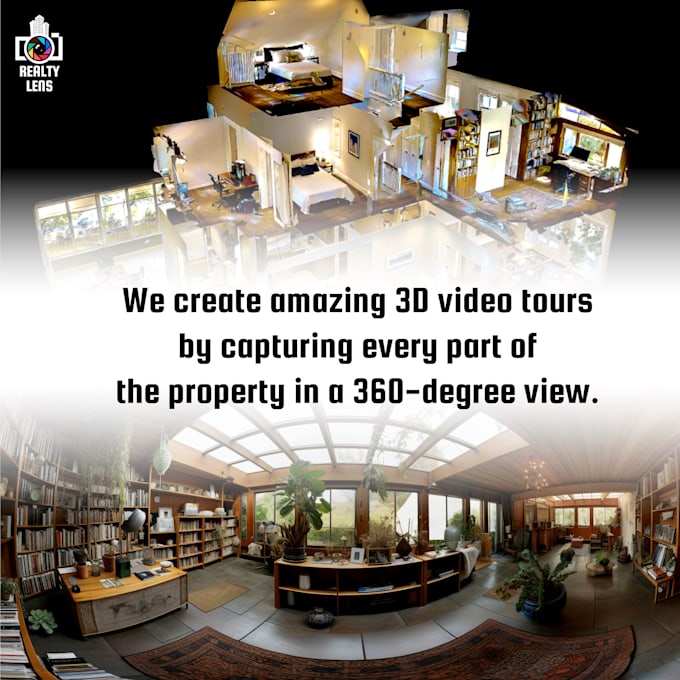 Create stunning 360 3d virtual tours with realistic detail by Ajitbarai | Fiverr