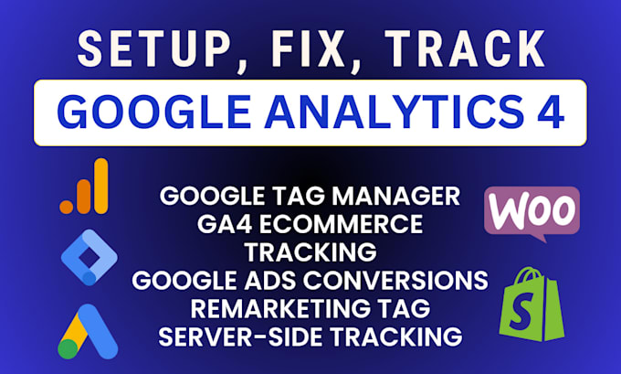 Setup google analytics 4, ga4 ecommerce tracking, server side tracking with gtm by ...