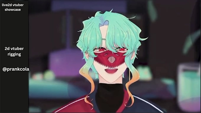 Draw and rid 2d vtuber model vtuber rigging oc 2d vtuber model anime2d ...