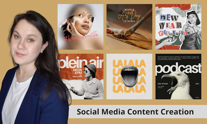 Be your pro social media content creator by Nadja_pav | Fiverr
