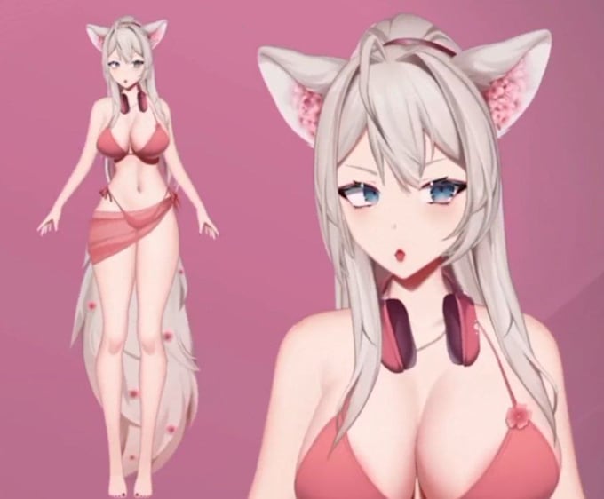 Do live2d vtuber model, 2d vtuber model, 2d vtuber avatar, 2d vtuber rigging by Godersona | Fiverr