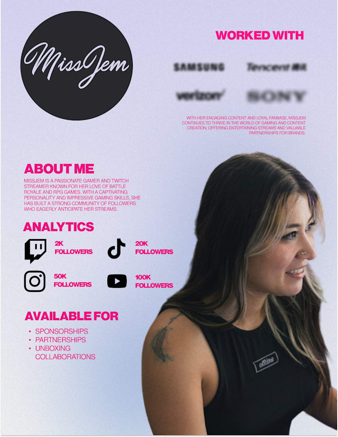 Create a media kit for your twitch channel to share on social media by ...