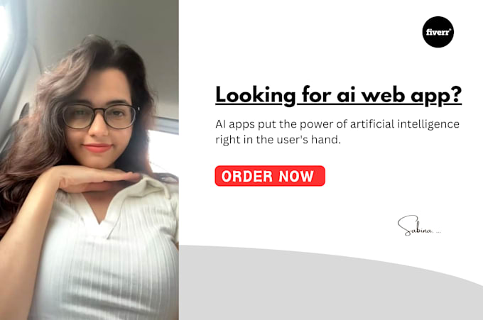 Do ai web app for you by Iam_sabina | Fiverr