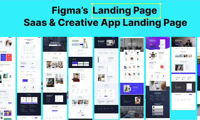 Do ui ux design, figma landing page, wire frame for web and mobile app ...