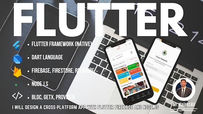 Create your cross platform app with flutter and firebase by Wajahat_ali3 | Fiverr