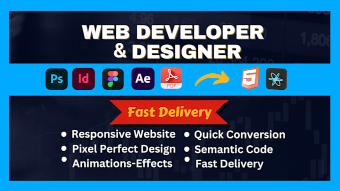 Be your front end designer and developer or create portfolio website by ...