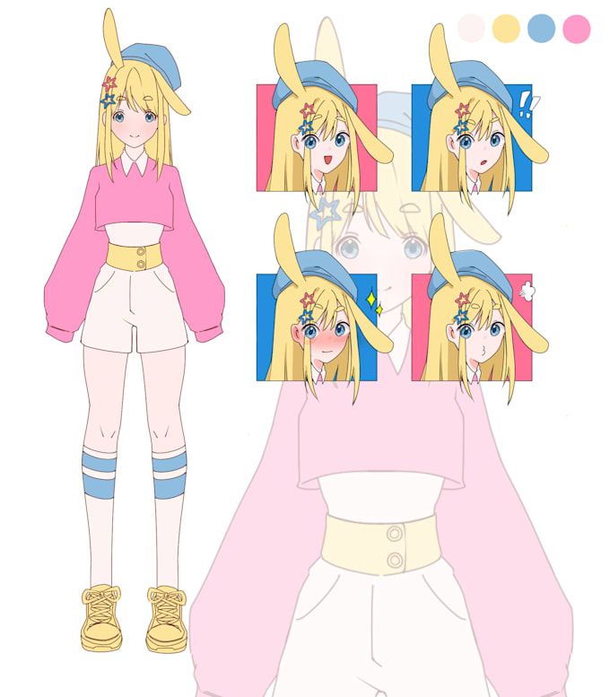 Design and draw character sheet for your oc by Senaa1212 | Fiverr