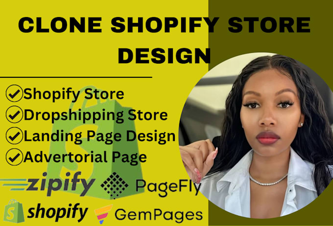 Clone shopify landing page shopify website by Haileyhazel22 | Fiverr