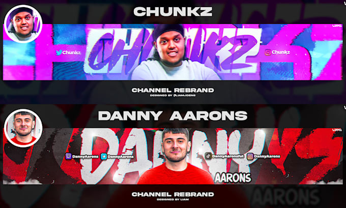 Design a full youtube rebrand for your channel by Midlandsrp | Fiverr