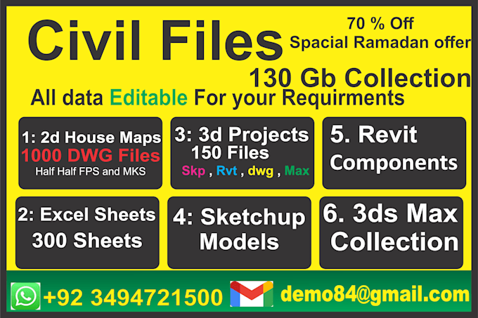 Autocad excel sheets projects file of designs by Civilenginee935 | Fiverr
