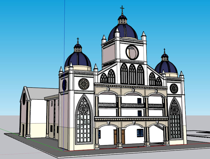Do buildings 3d model in sketchup by Kanisga | Fiverr