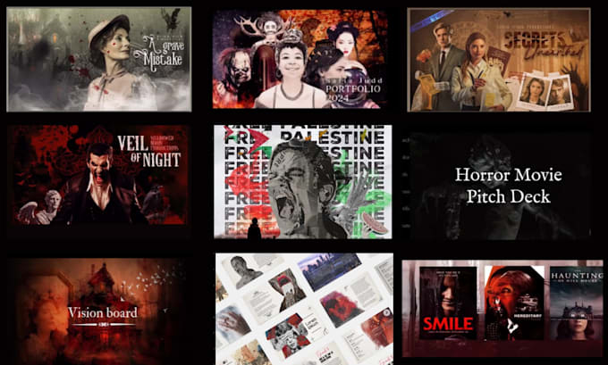 Design film pitch deck, screenplay, movie pitch deck, tv show ...