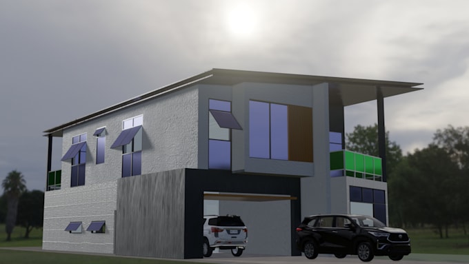 Make 3d models of your pdf floor plan in blender with render by Aicre8 ...