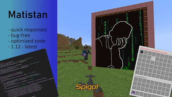 Code custom minecraft spigot plugin for your server by Matistan05 | Fiverr