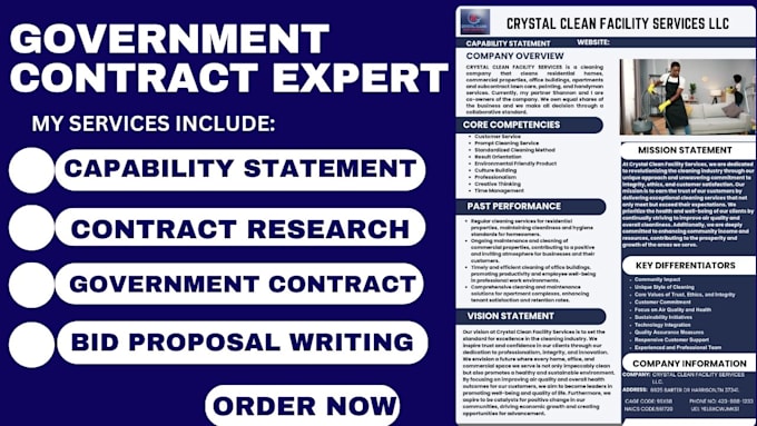 Write and design a professional and effective government capability ...