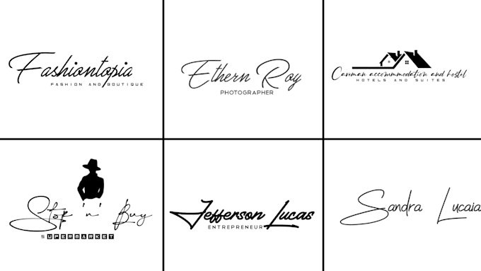 Design a professional signature handwritten logo by Saju90 | Fiverr