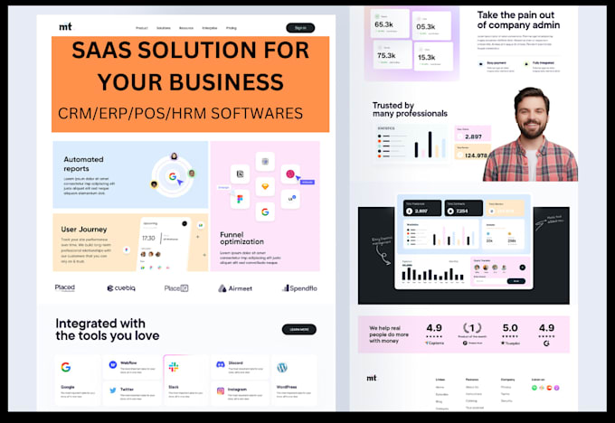Design ai saas app inventory management crm erp software admin ...
