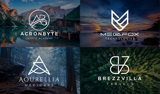 Create modern luxury minimalist logo design by Prezichef | Fiverr