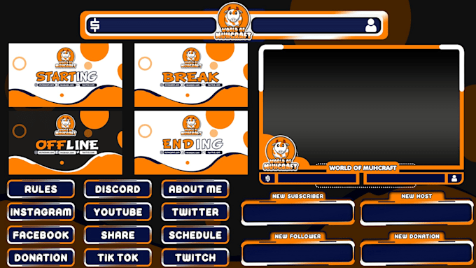 Design twitch streamer package, vtuber overlay, kick overlay by Nadi ...