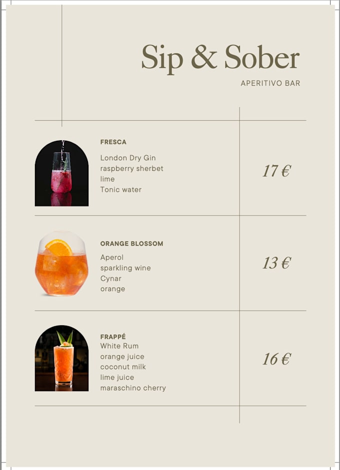 Create bespoke cocktail menus to boost your bars profit and appeal by ...