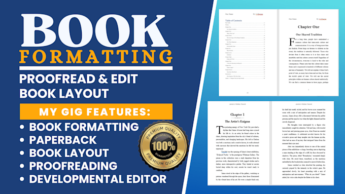 Do book formatting paperback book layout design proofread and ...