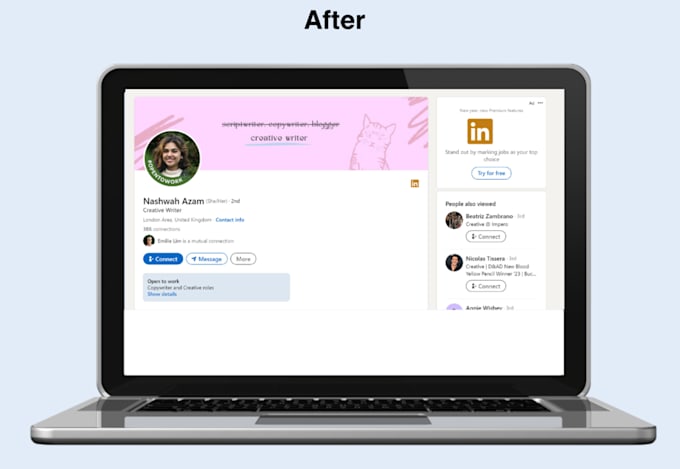 Create a linkedin header for you by Emilie_lim | Fiverr