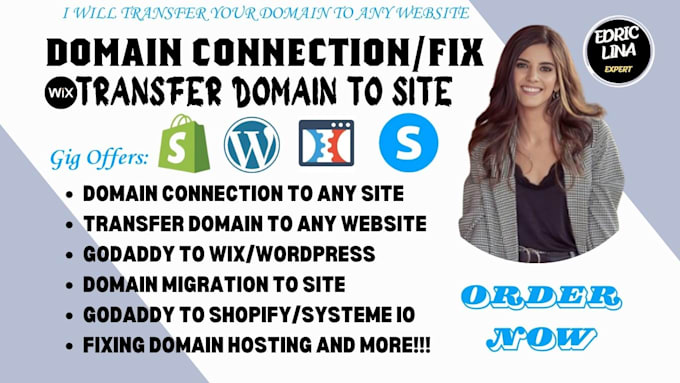 Transfer your domain to any website, fix domain, connect domain, domain ...