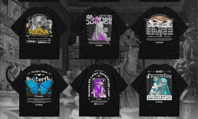 Design your streetwear brand in y2k, kaws, opium, trippy, archive ...