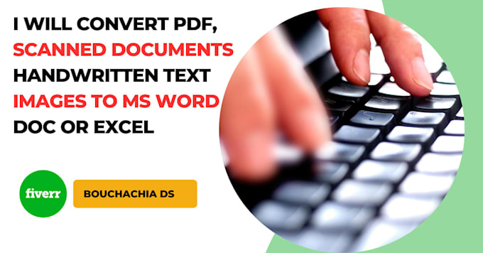 Convert pdf, scanned documents, handwritten text, images to word or ...